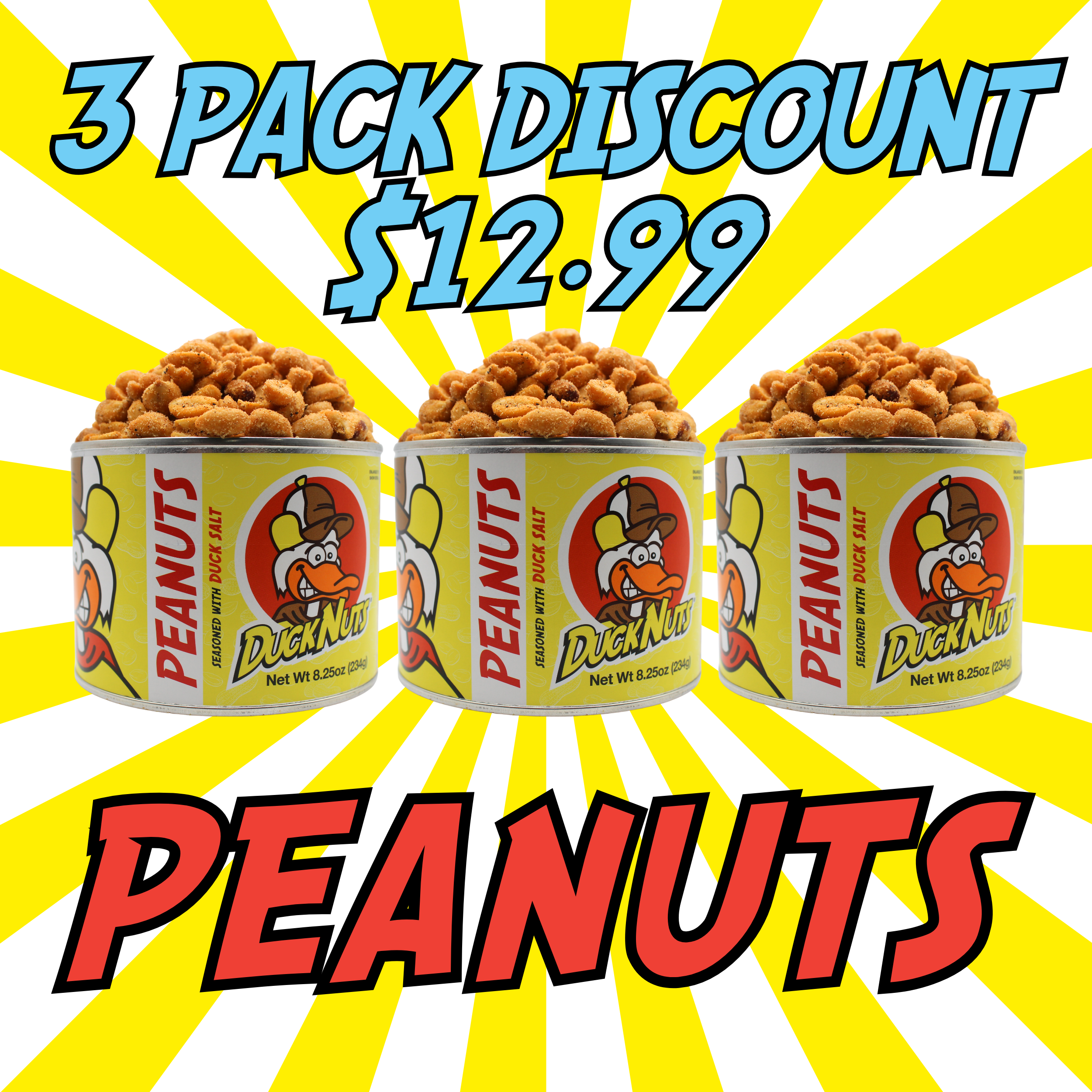 PEANUTS 3 PACK – Duck Nuts & Duck Salt